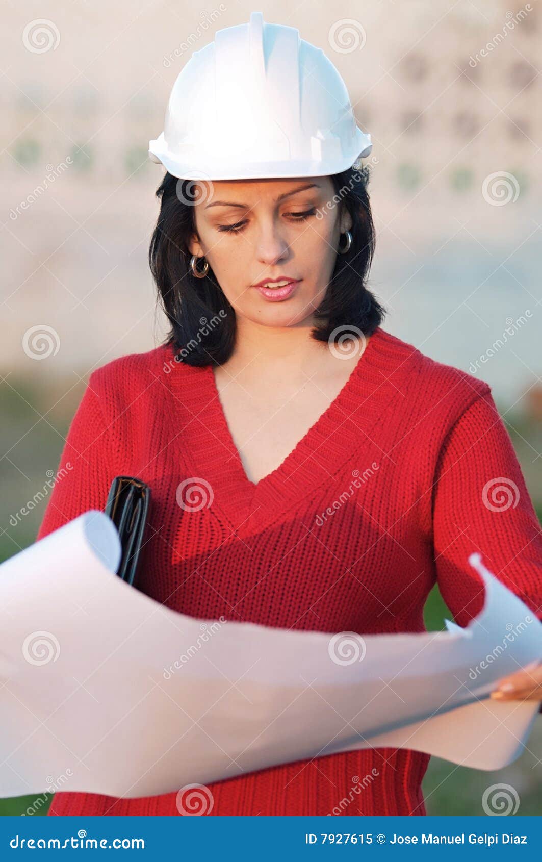 Attractive Young Person Engineer Stock Image - Image of happy ...