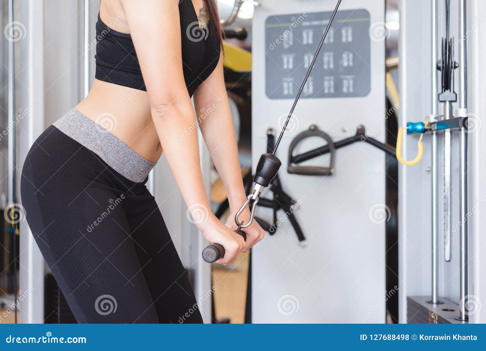 Attractive Young Ripped Bodybuilder Working Out Stock Photo - Image of ...
