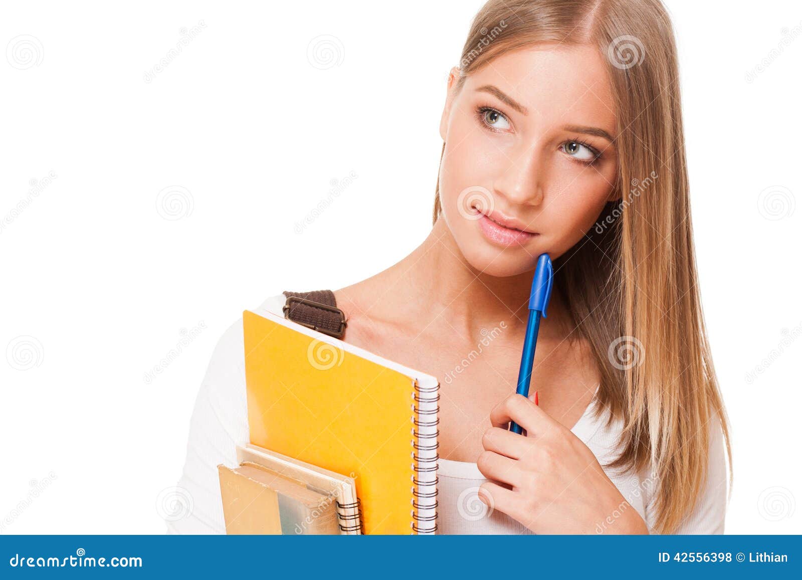Attractive young student. stock photo. Image of happy - 42556398