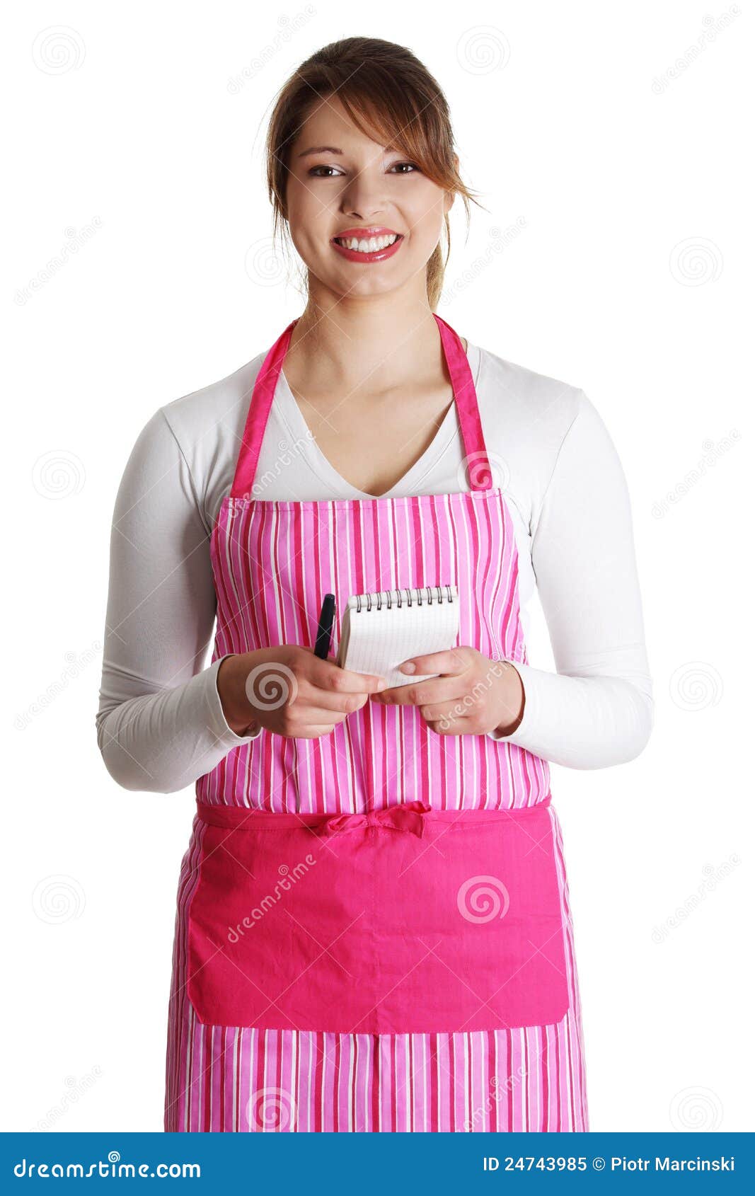 An Attractive Young Waitress Stock Image - Image of background ... An Attractive Young Waitress Stock Image - Image of background ...