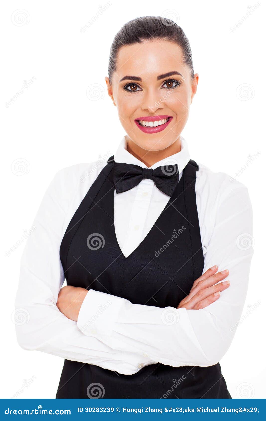 Attractive young waitress stock image. Image of industry - 30283239