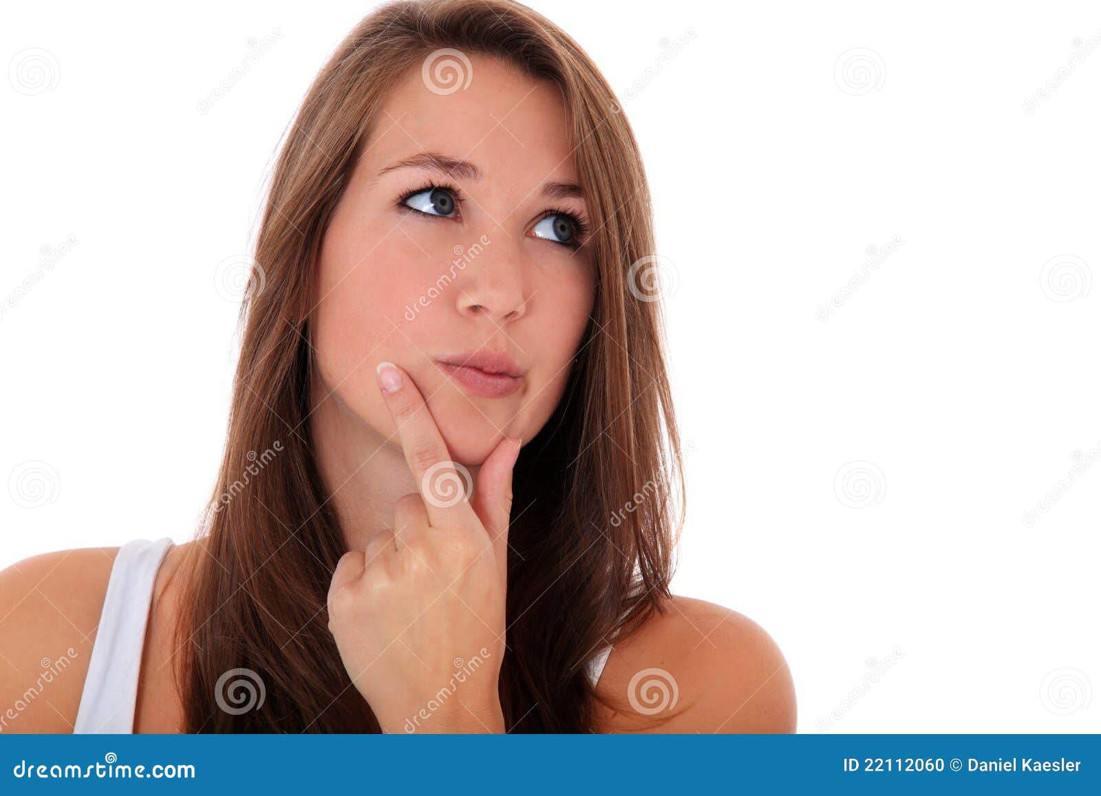 Attractive Young Woman Making Decision Stock Photo - Image of caucasian ...