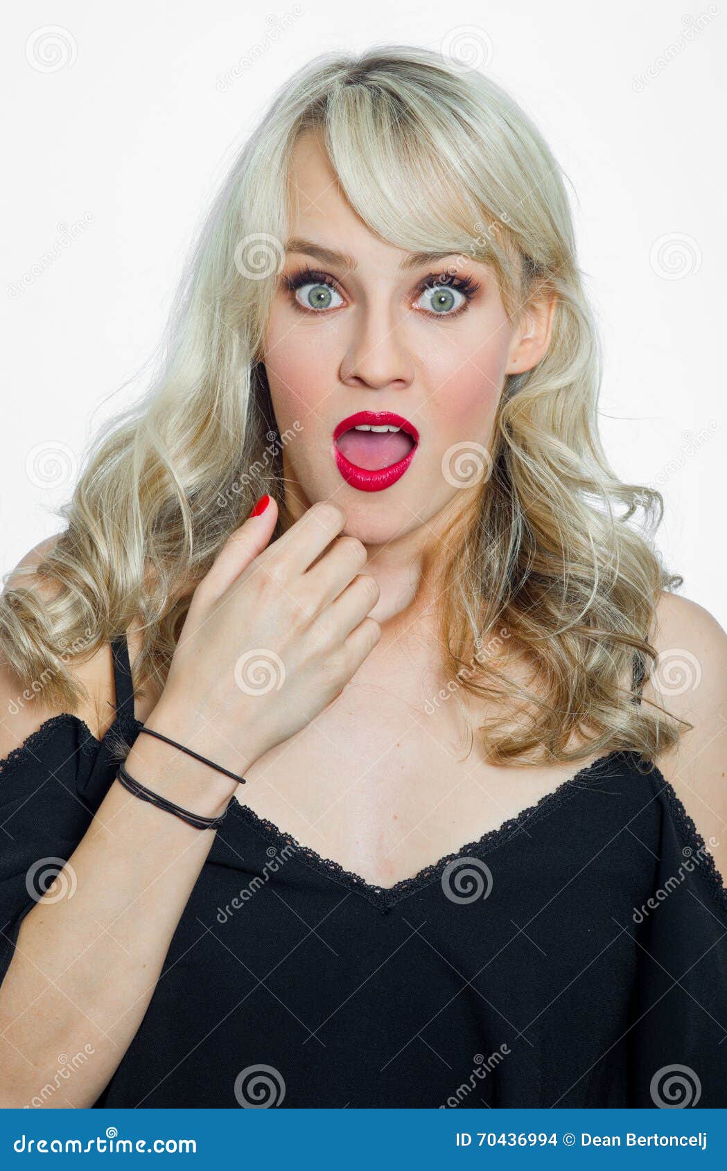 Attractive Young Woman Making Expression Stock Photo - Image of glamour ...