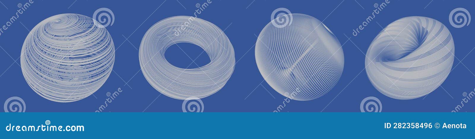 Attractor Aizawa Mathematical Model Set Stock Photography ...