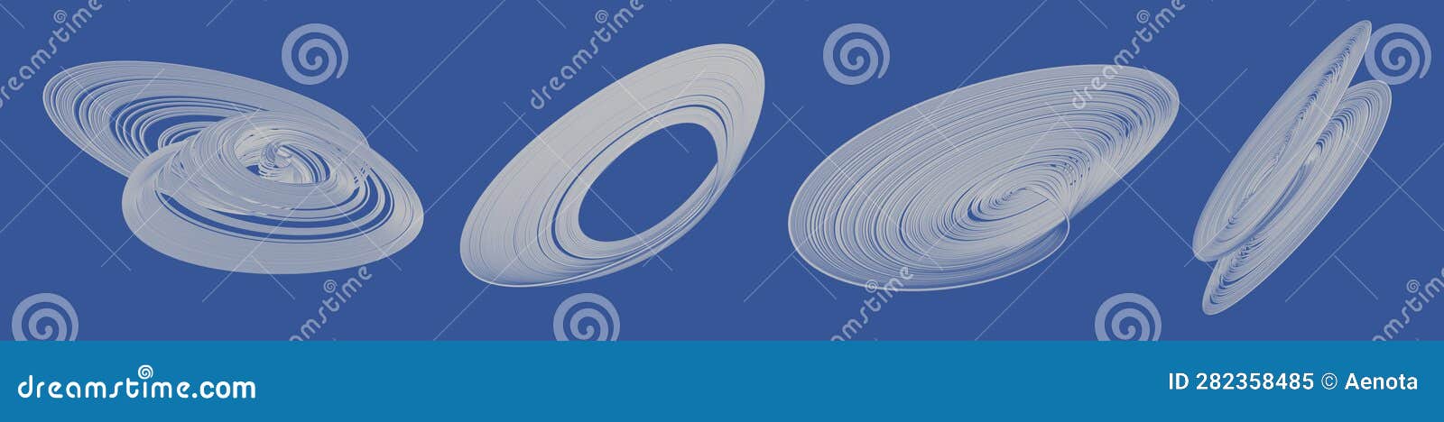 Attractor Arneodo Mathematical Model Set Royalty-Free Stock Photo ...