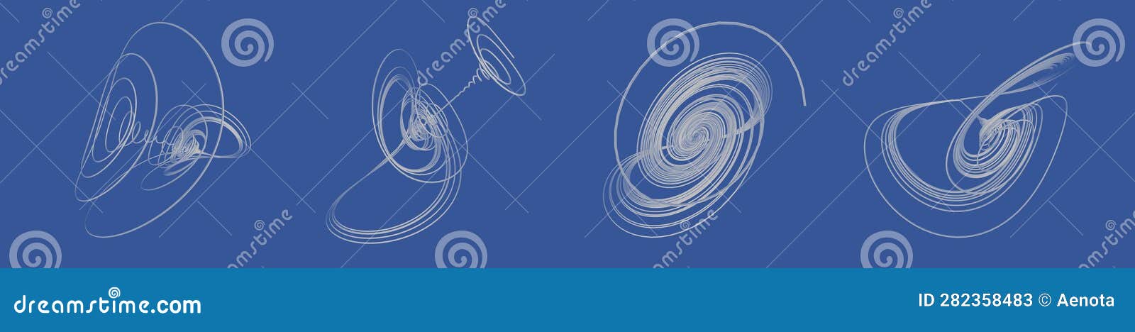 Attractor Chen Lee Mathematical Model Set Stock Image | CartoonDealer.com #282358483