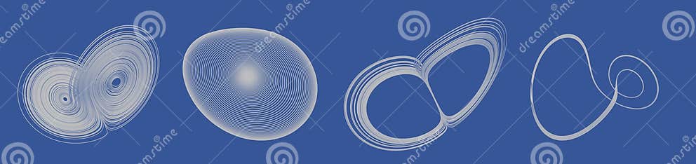 Attractor Lorentz Mathematical Model Set Stock Illustration Illustration Of Computing