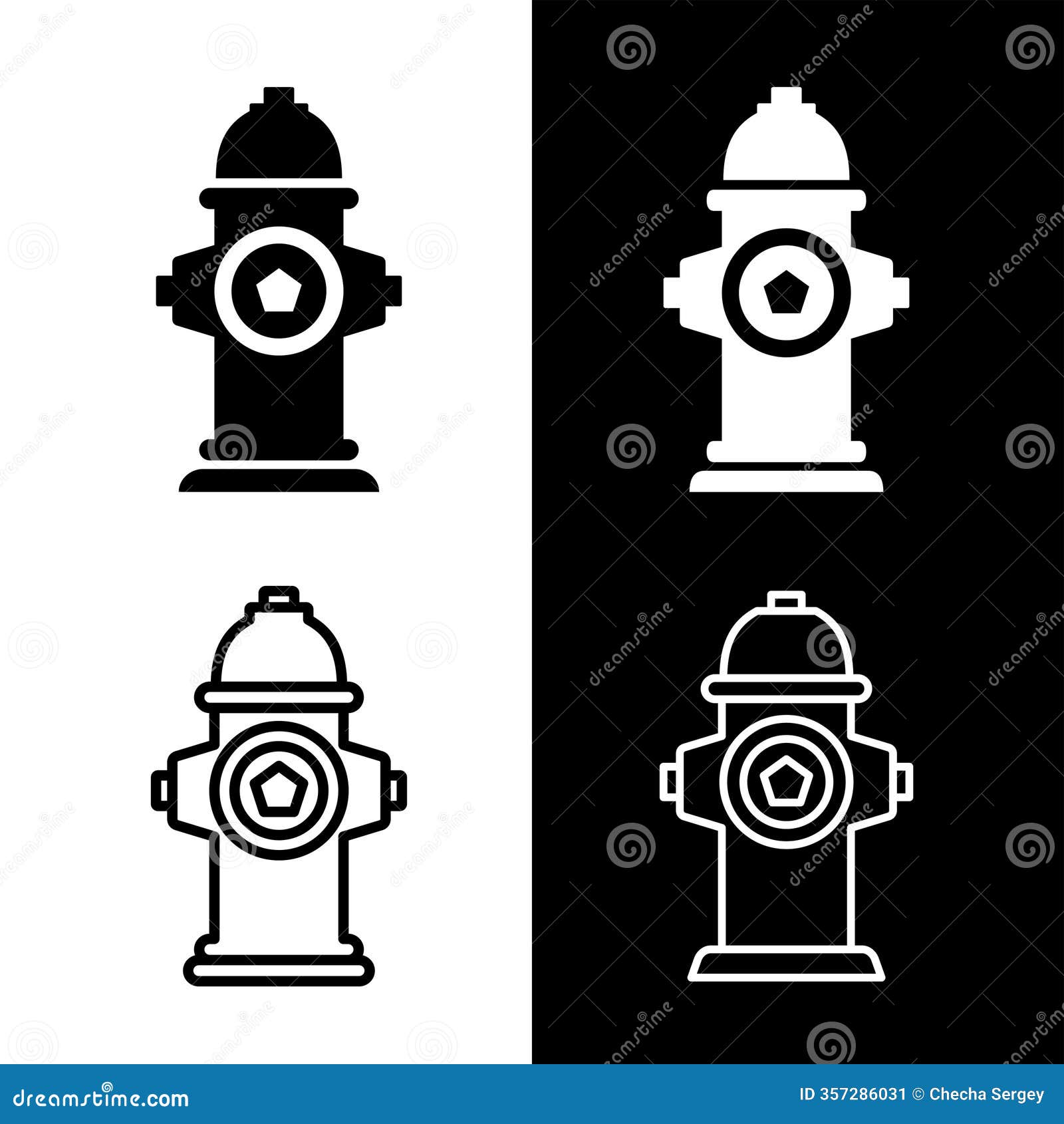 Icon Street Ground Fire Hydrant. Device for Extinguishing Fire. Stock ...