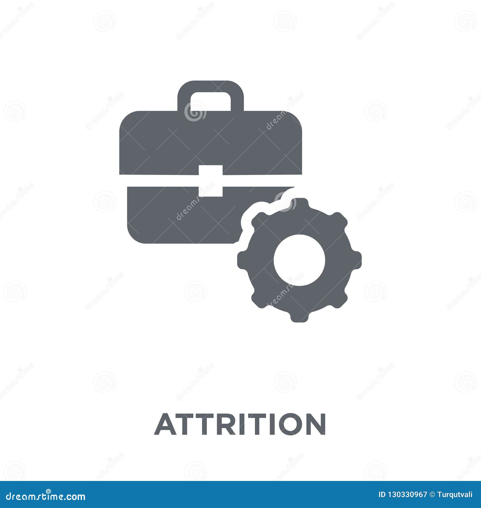 Attrition Icon On White Background. Simple Element Illustration From ...