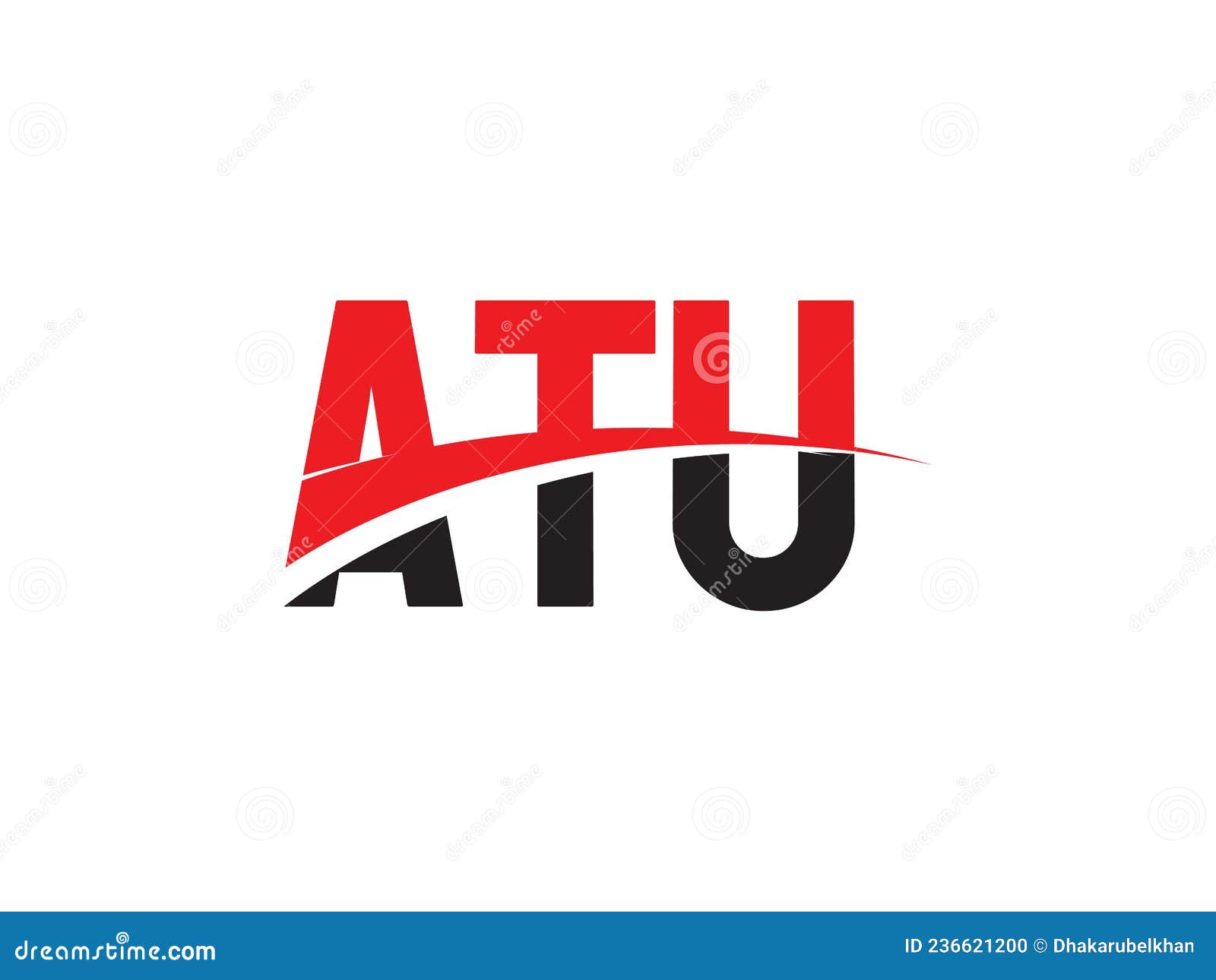 ATU Letter Initial Logo Design Vector Illustration Stock Vector ...