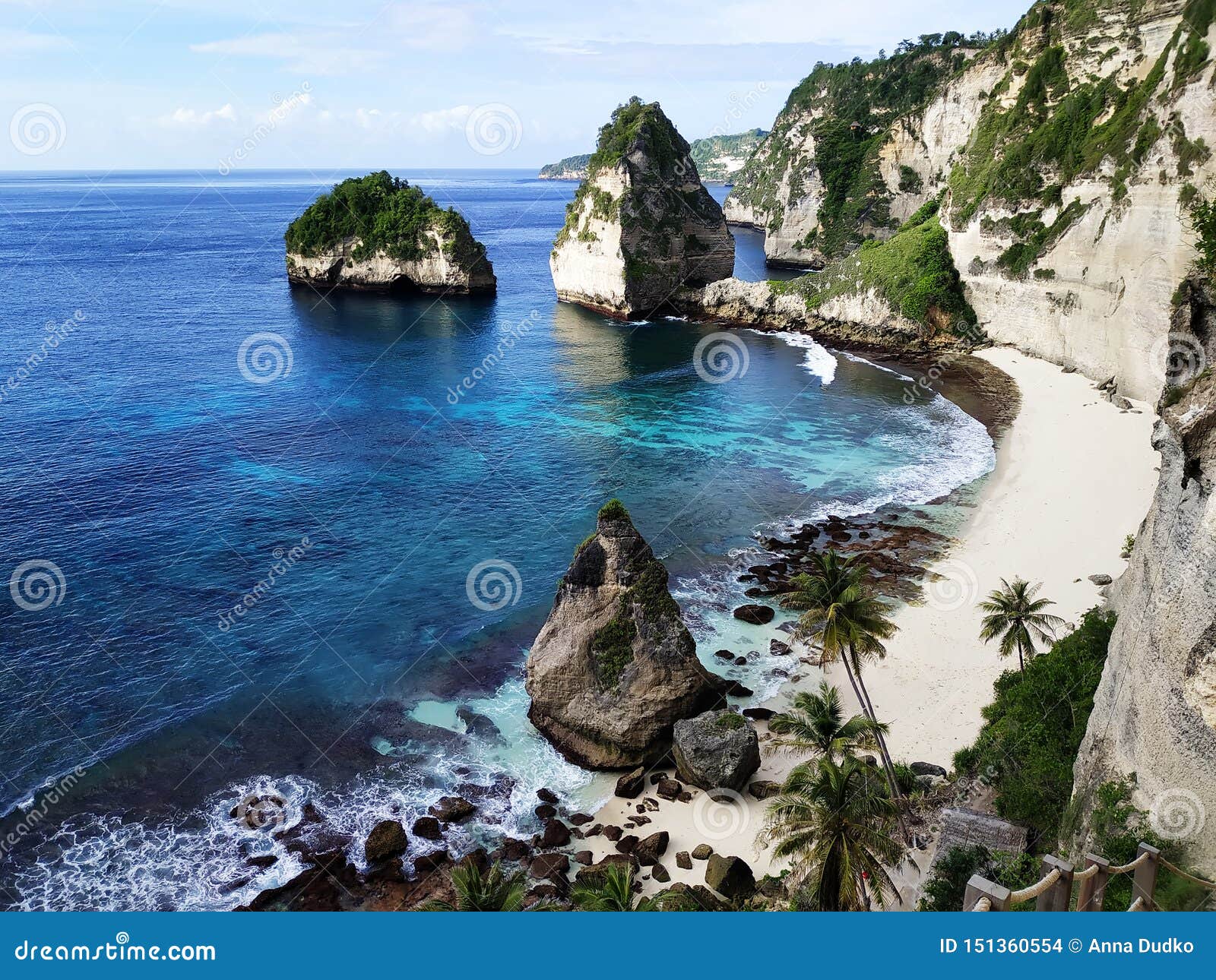 The Atuh Beach, Nusa Penida Island Stock Photo - Image of cliffs ...