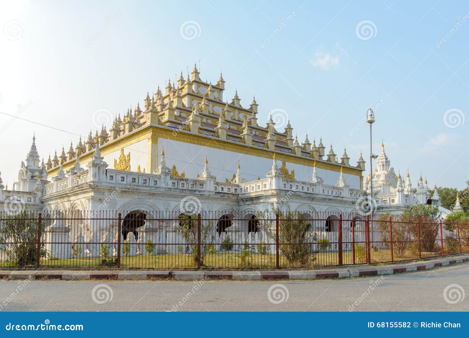 Atumashi Monastery in Mandalay, Myanmar Stock Photo - Image of clear ...