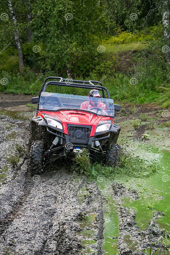 ATV in action stock photo. Image of outdoors, summer - 61409506