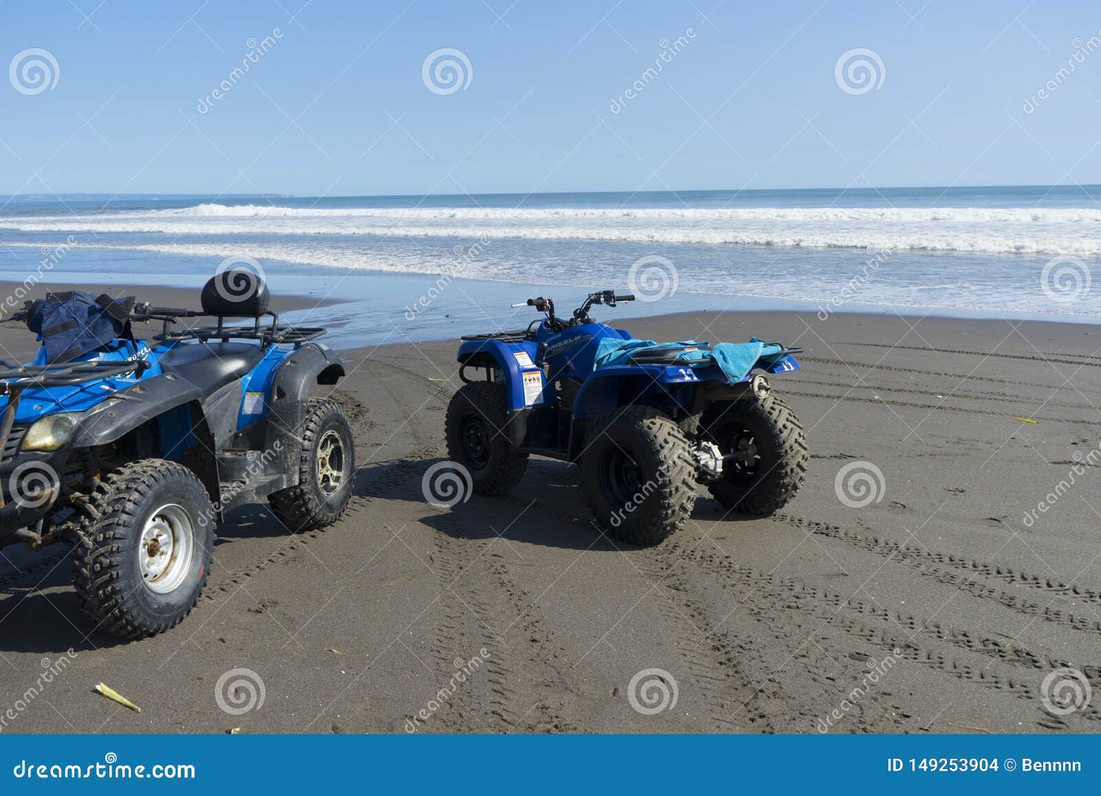 ATV adventure on the beach editorial stock image. Image of biking ...