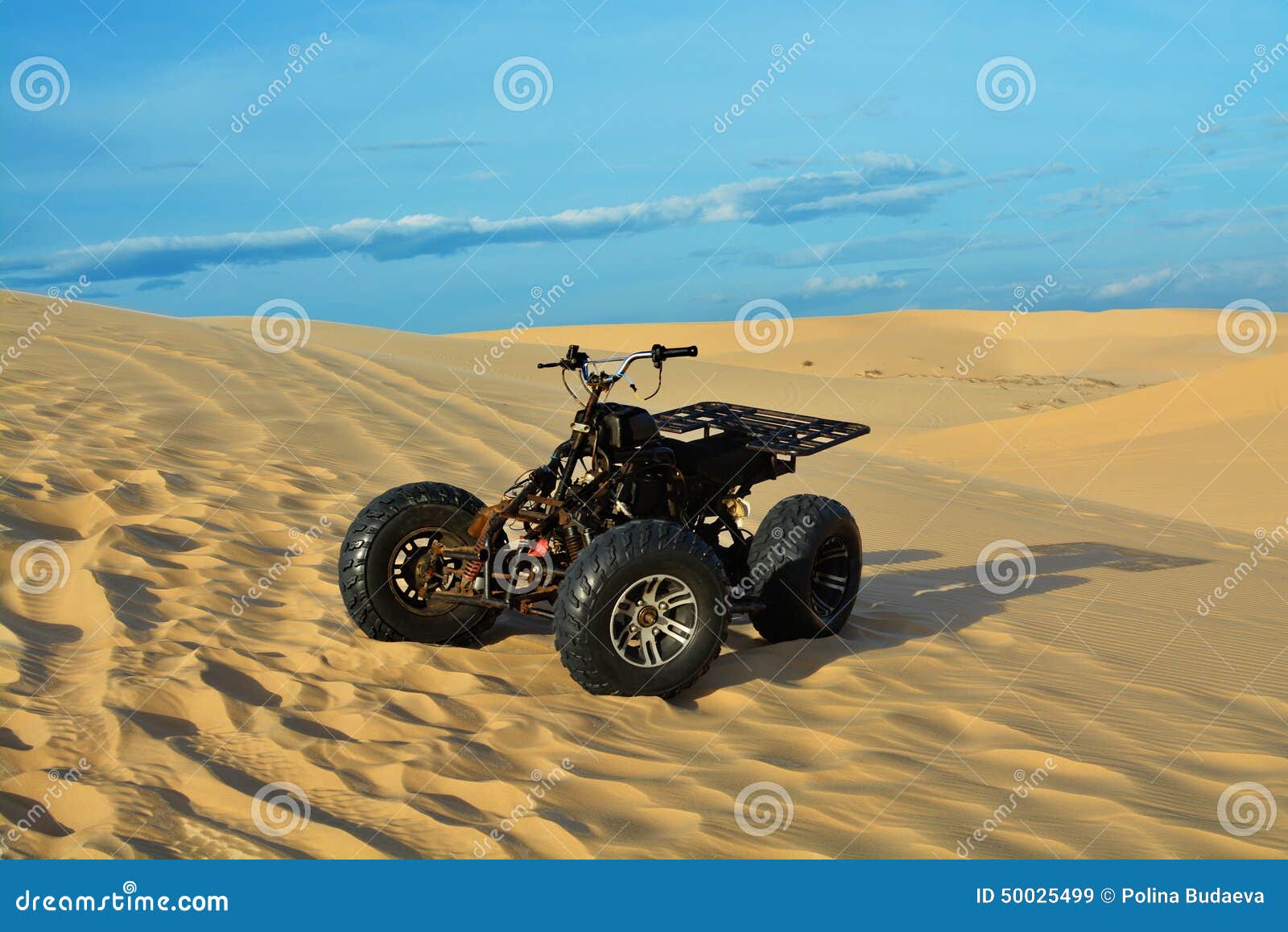 ATV in desert stock image. Image of offroad, desert, arid - 50025499