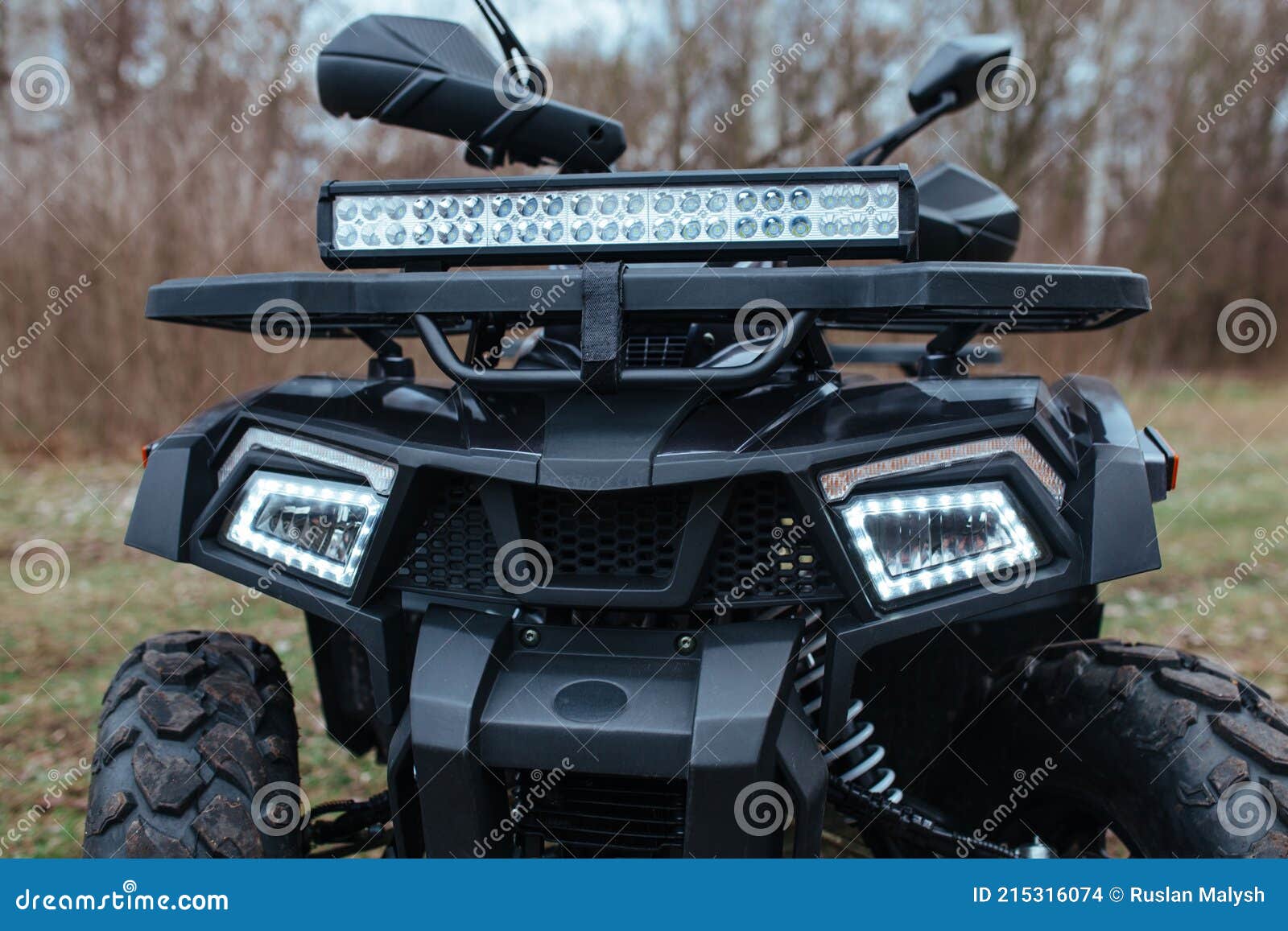 ATV headlight stock photo. Image of race, track, drive - 215316074