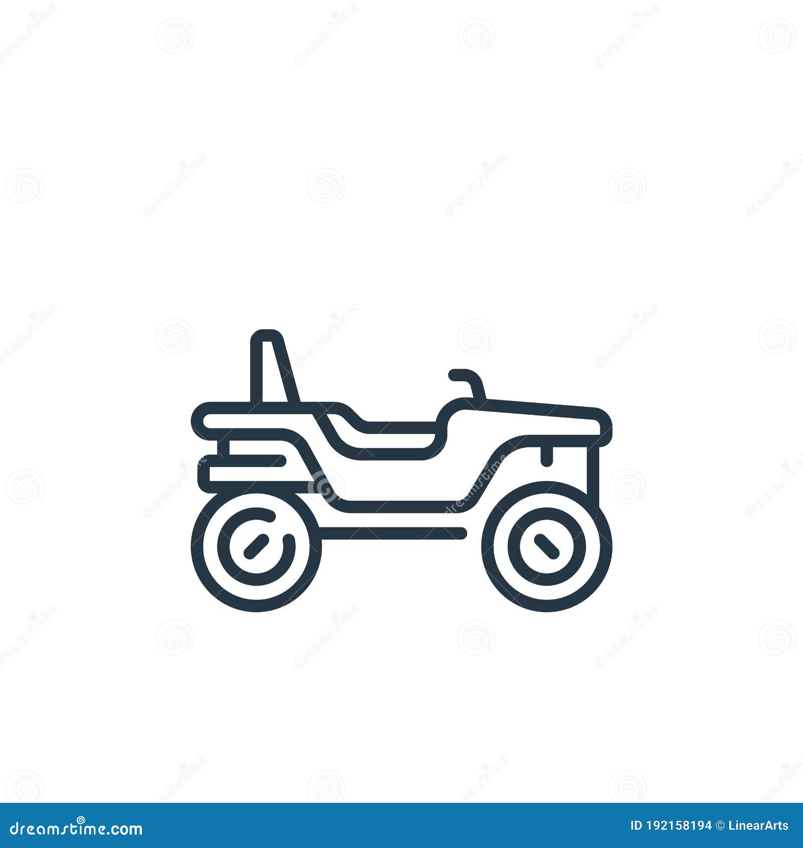 Atv Icon Vector from Vehicles Transportation Concept. Thin Line ...