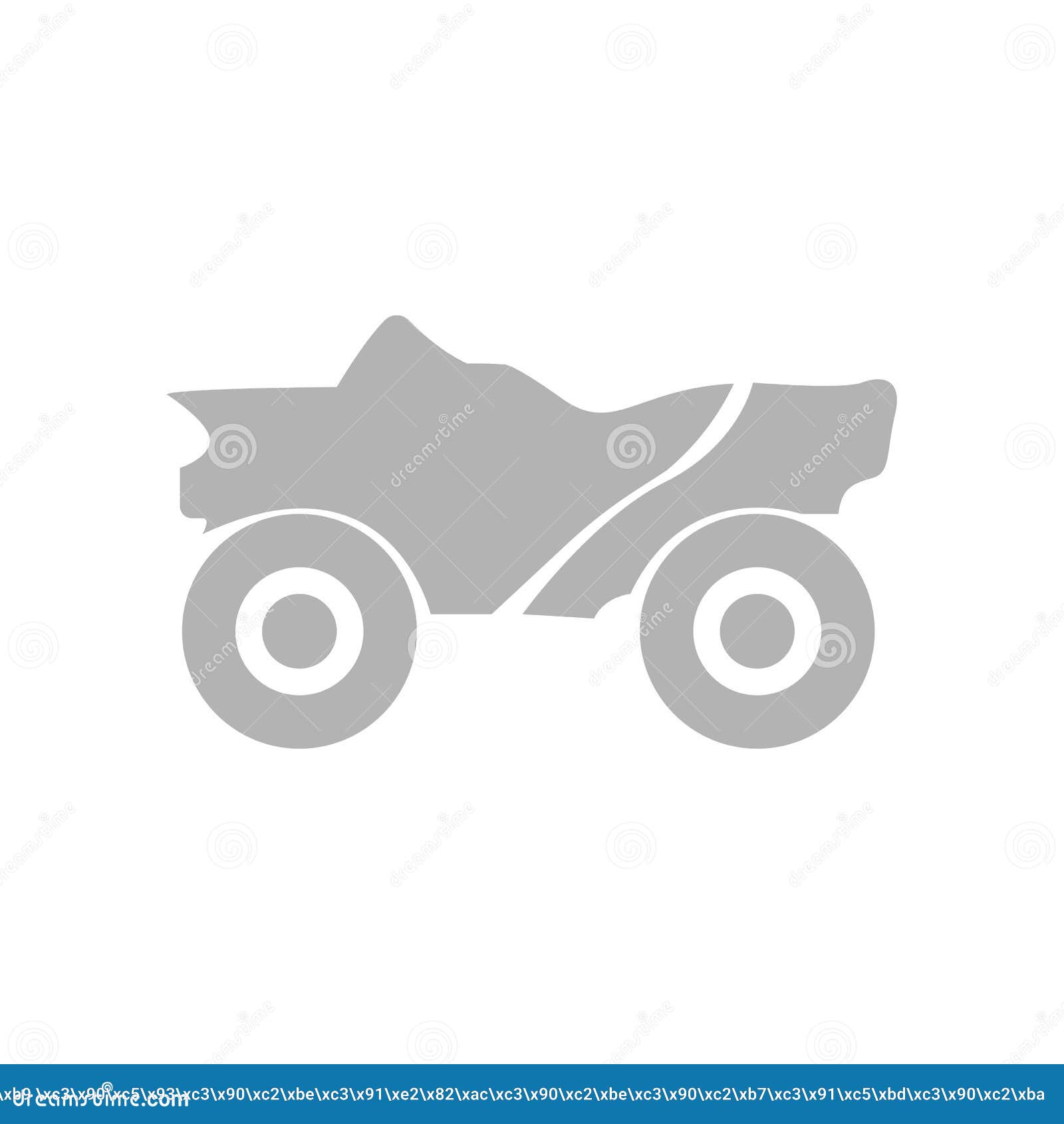 ATV Icon on a White Background, Vector Illustration Stock Vector ...