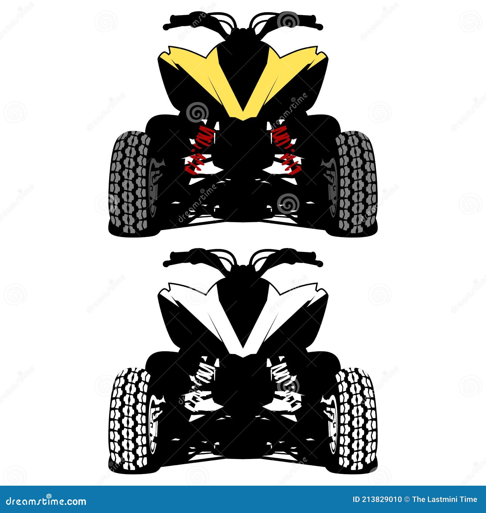 Atv logo design stock vector. Illustration of competition - 213829010