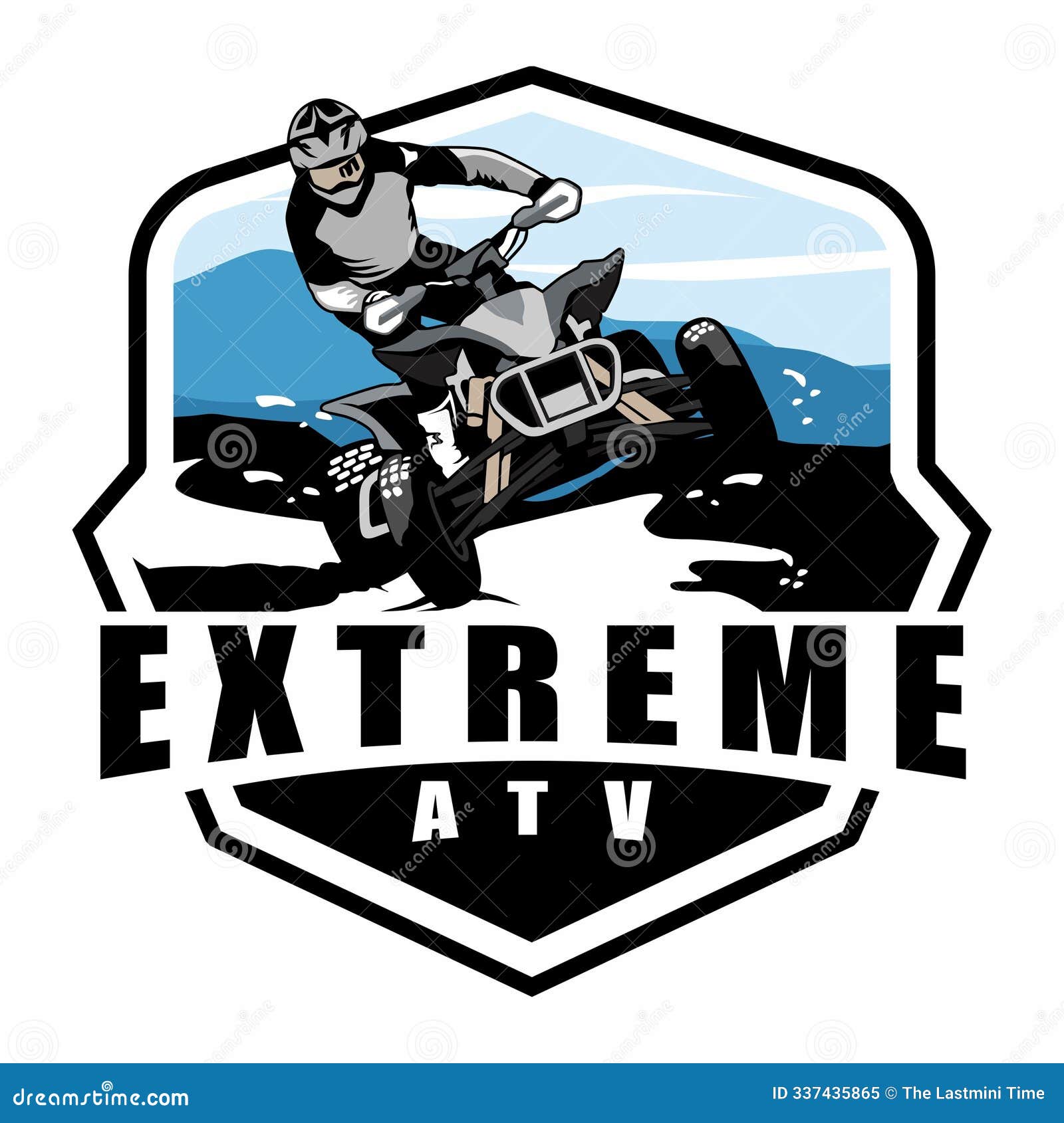 Atv Logo Design Illustration Vector Stock Illustration - Illustration ...