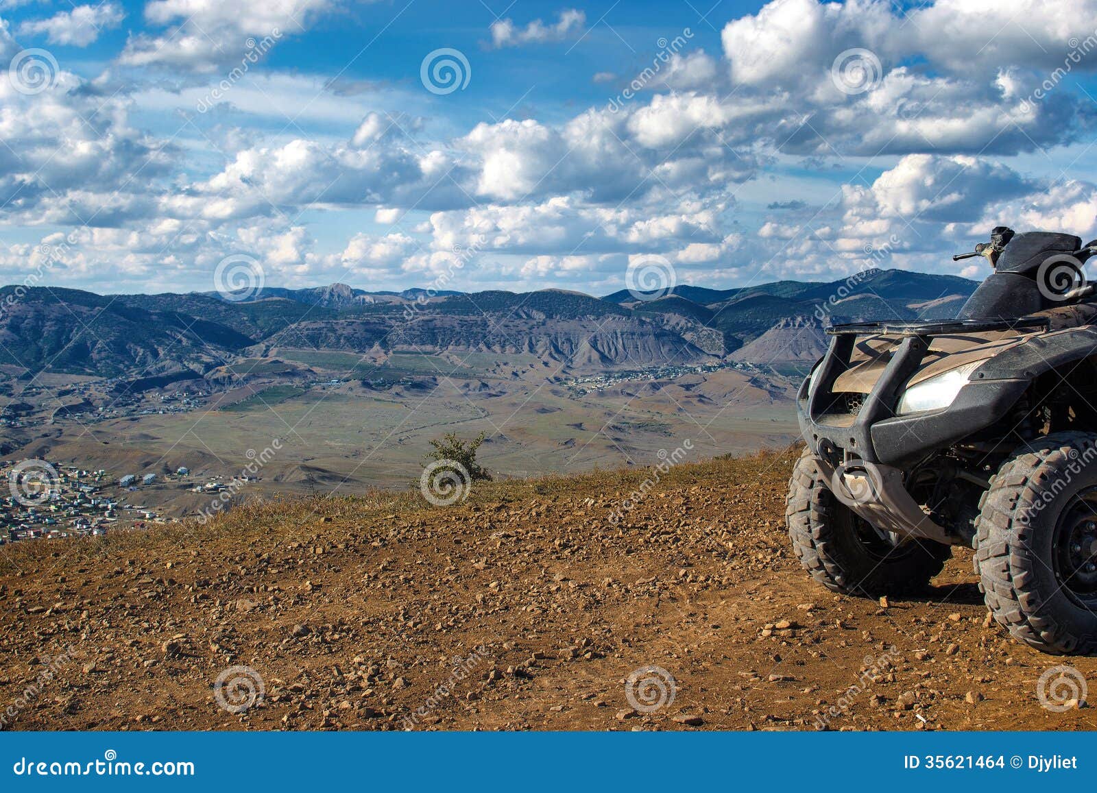 Atv in the mountains stock photo. Image of road, rural - 35621464