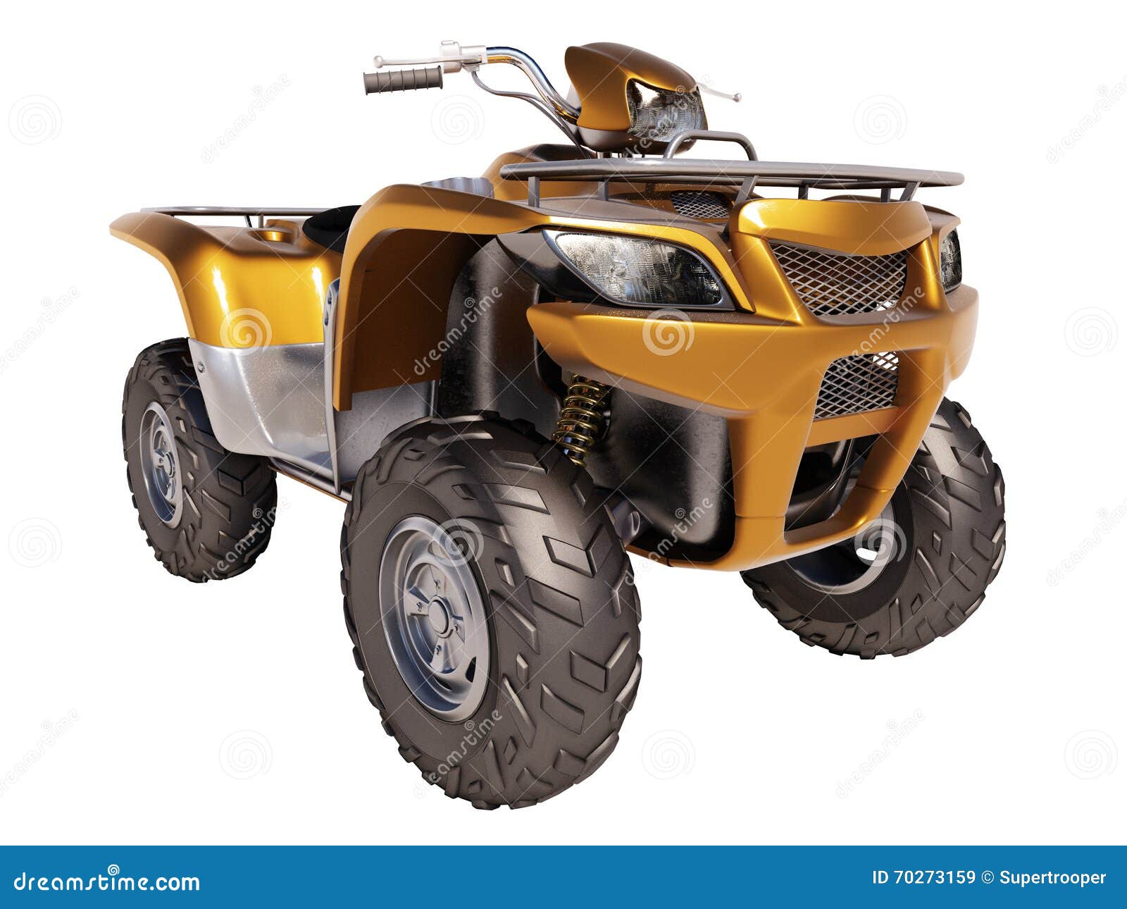 ATV Quad Bike stock image. Image of four, dirt, road - 70273159