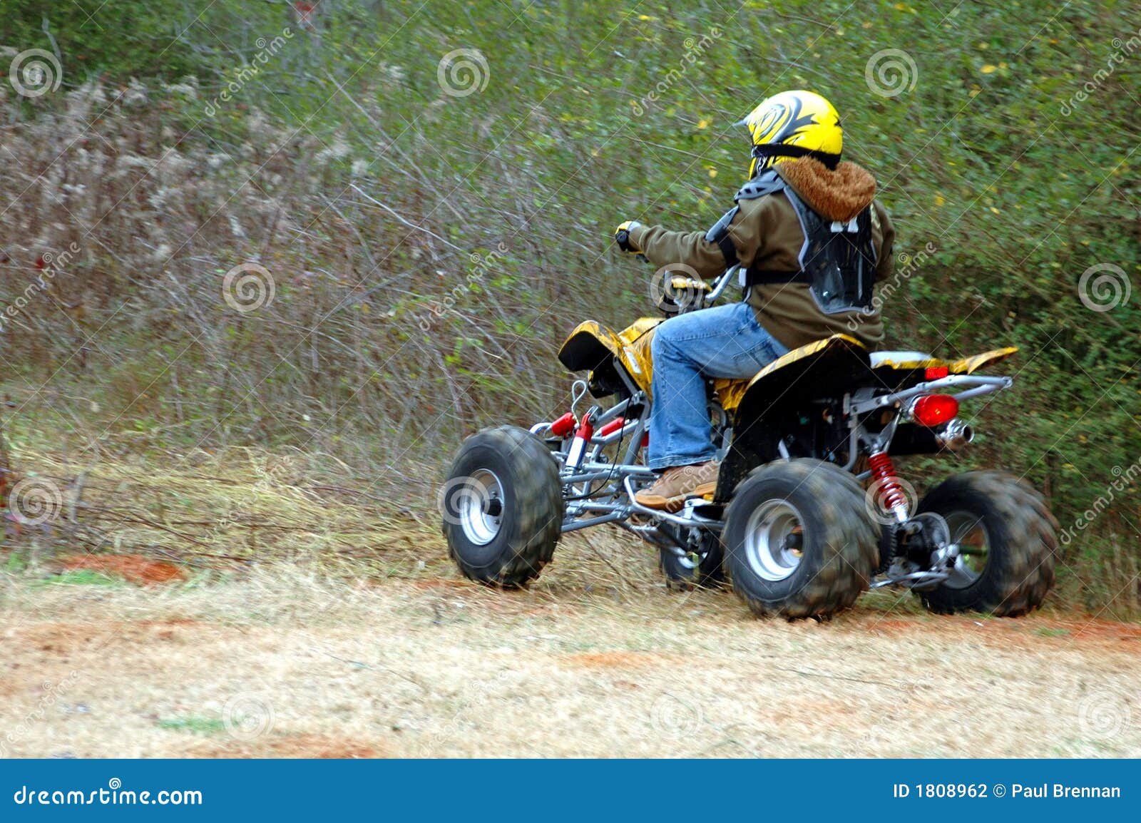 ATV Rider stock photo. Image of wheeler, quad, pastime - 1808962