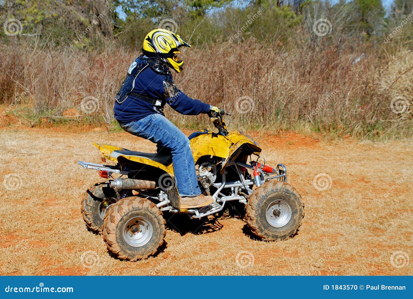 ATV Rider stock photo. Image of motor, speed, four, drive - 1843570