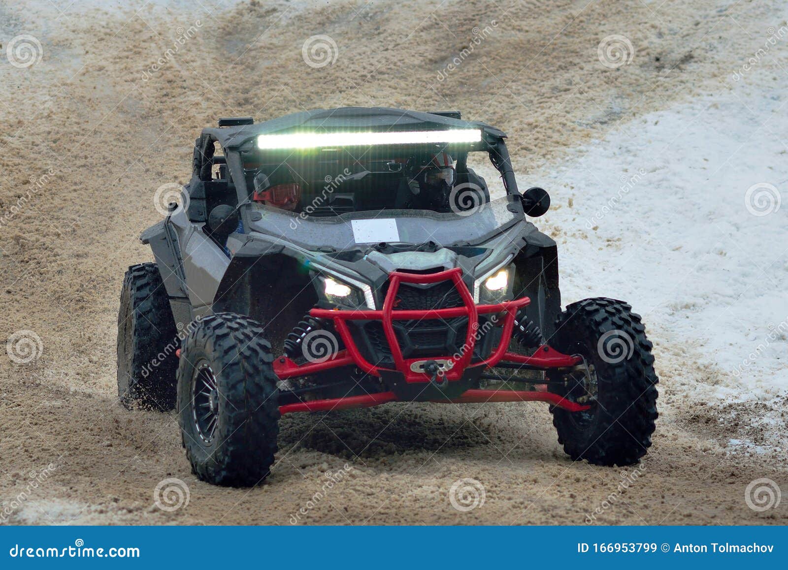ATV and UTV Driving at Winter Stock Image - Image of motor, motocross ...