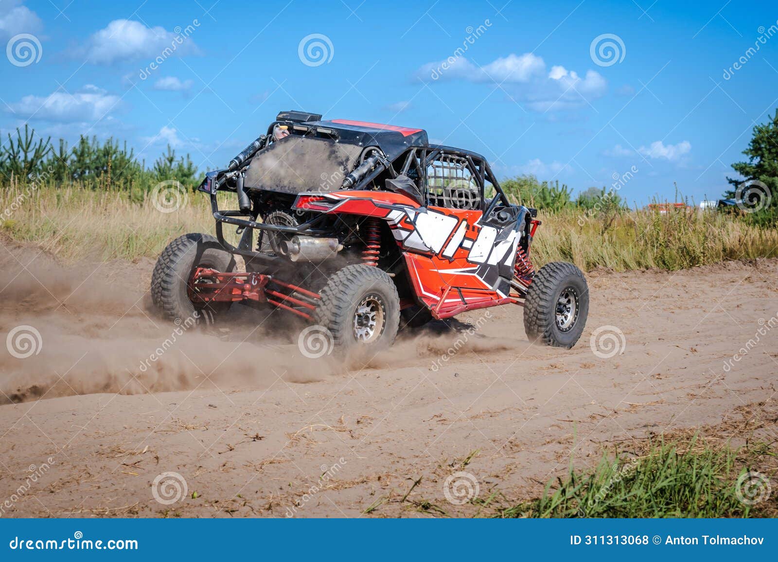 A Sandy Dusty Construction Site With Tower Crane Royalty-Free Stock ...