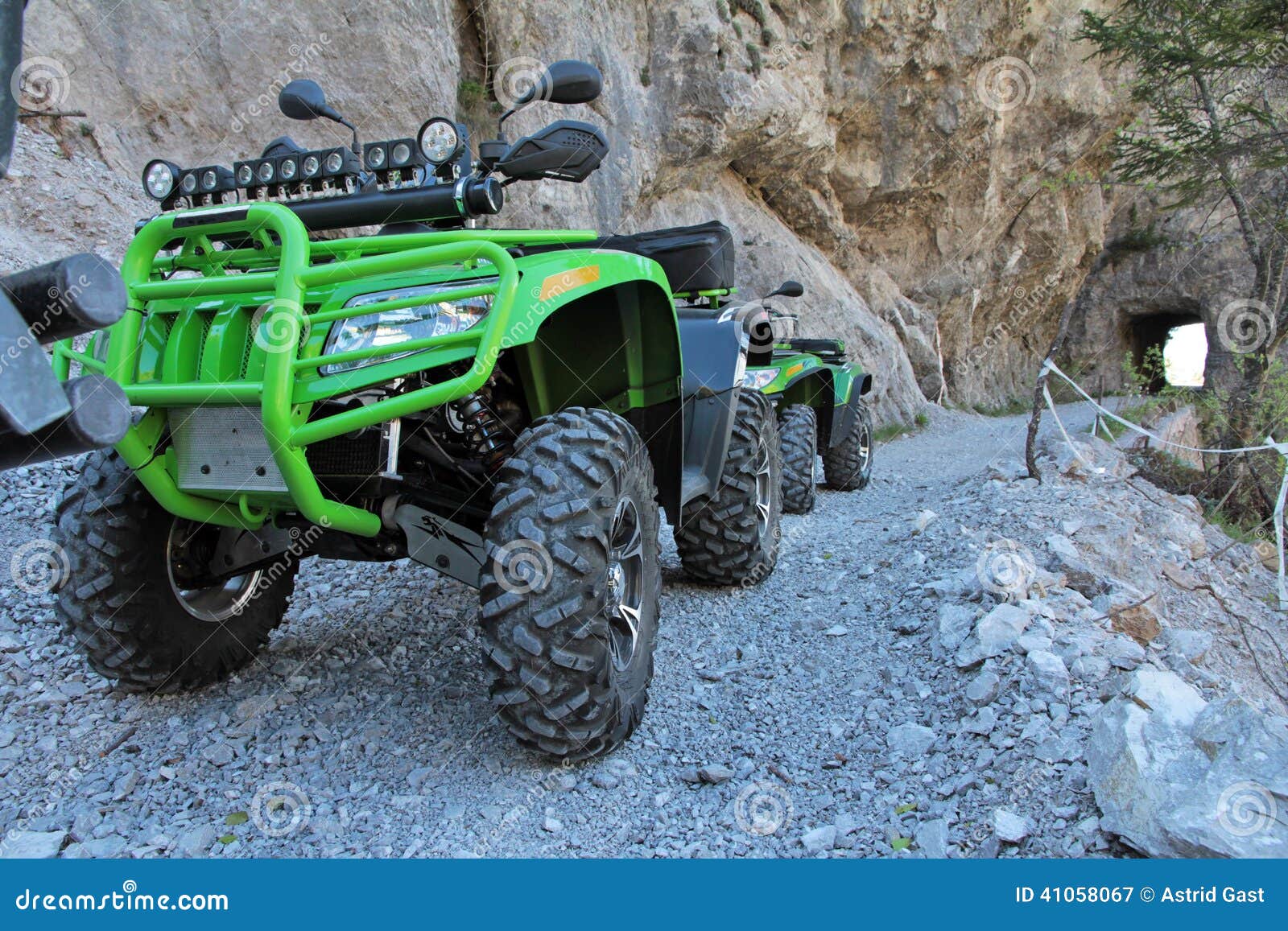 The ATVs stock image. Image of alpine, camp, driving - 41058067