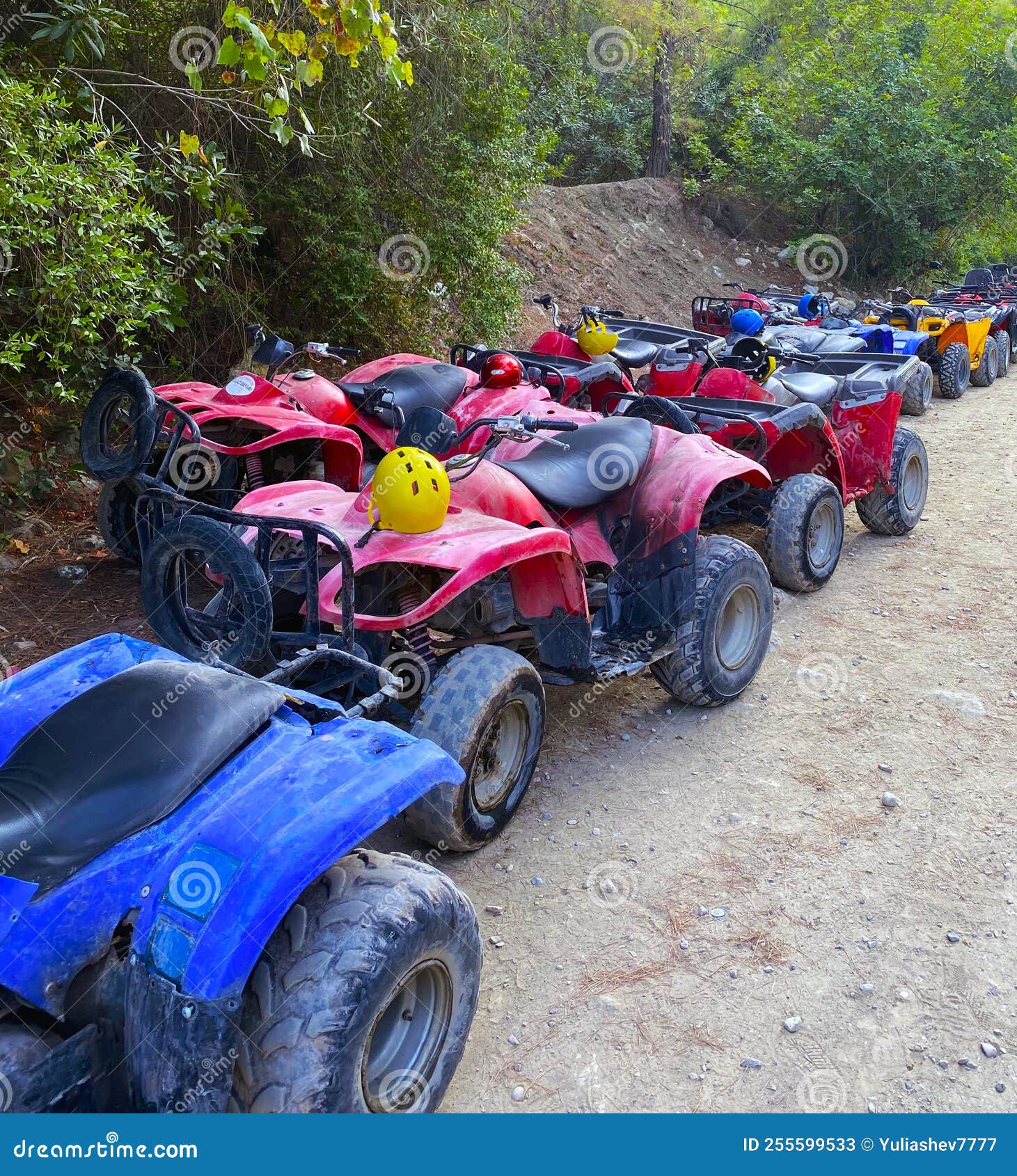 ATVs. Photo of Multi-colored ATVs Stock Image - Image of racing, action ...