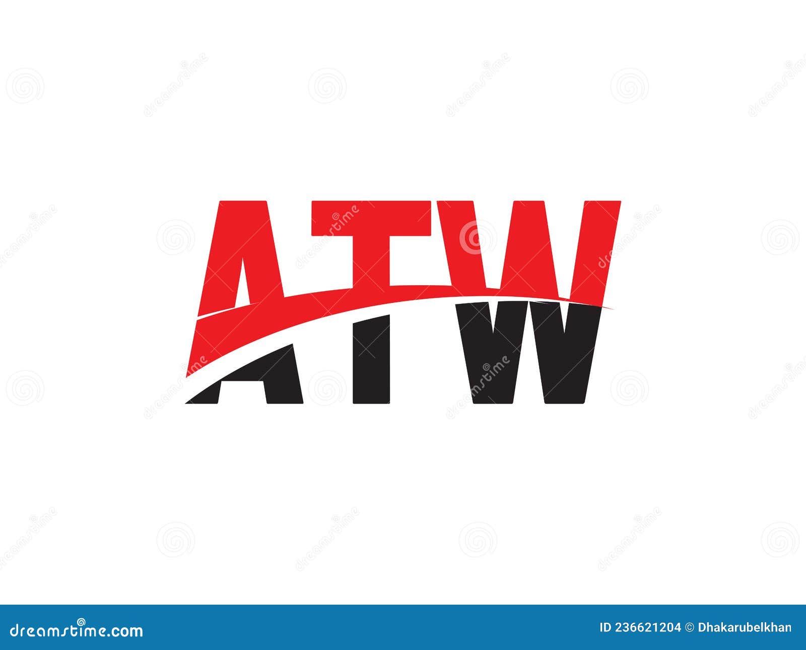ATW Letter Initial Logo Design Vector Illustration Stock Vector ...