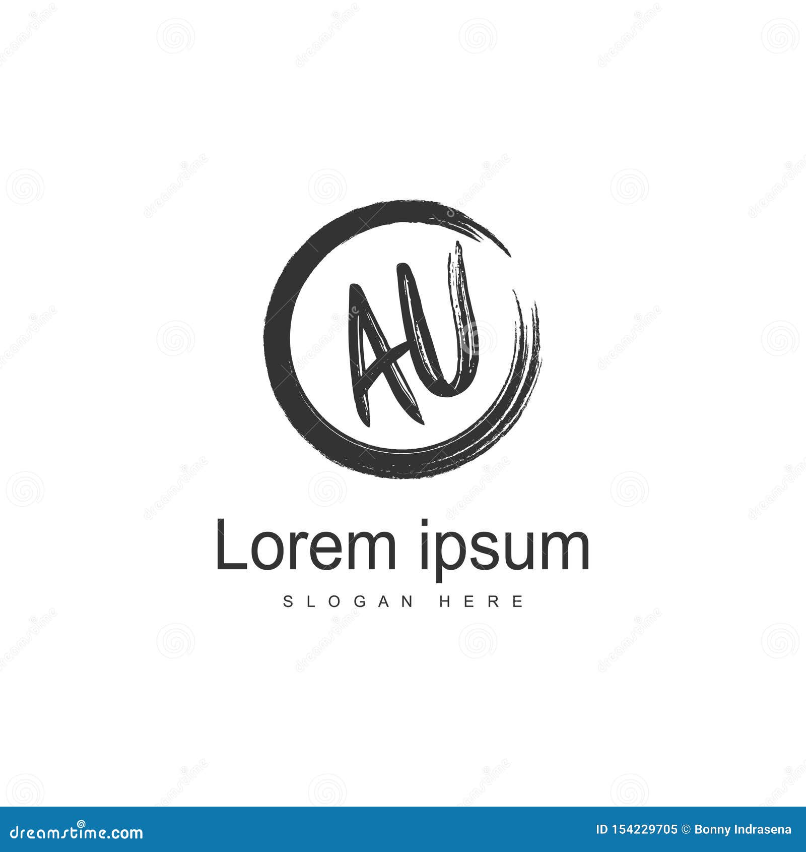 AU Letter Logo Design. Creative Modern AU Letters Icon Illustration ...