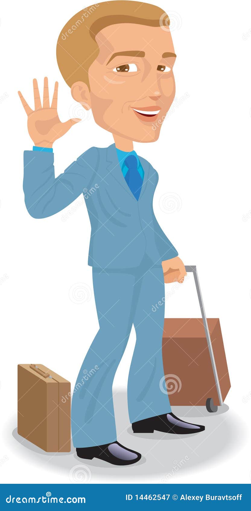 Au-revoir illustration de vecteur. Illustration du people - 14462547