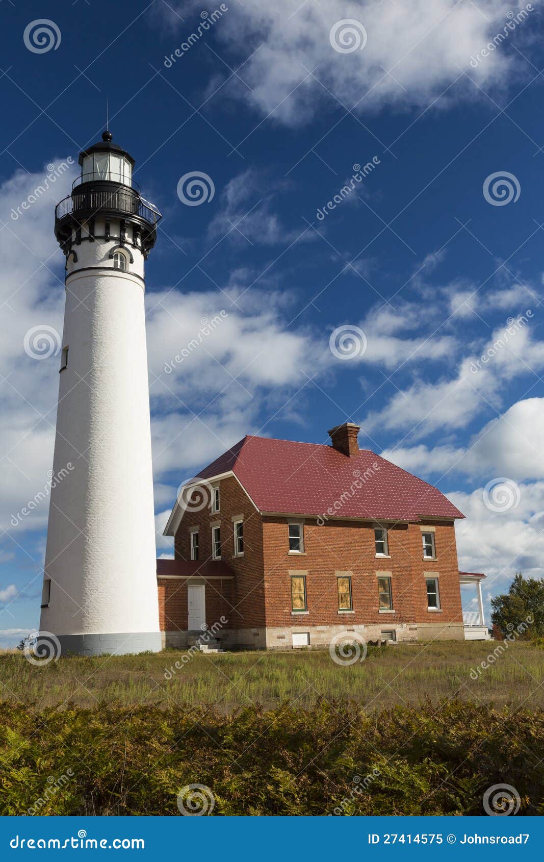 Au Sable Lighthouse stock image. Image of structure, beacon - 27414575