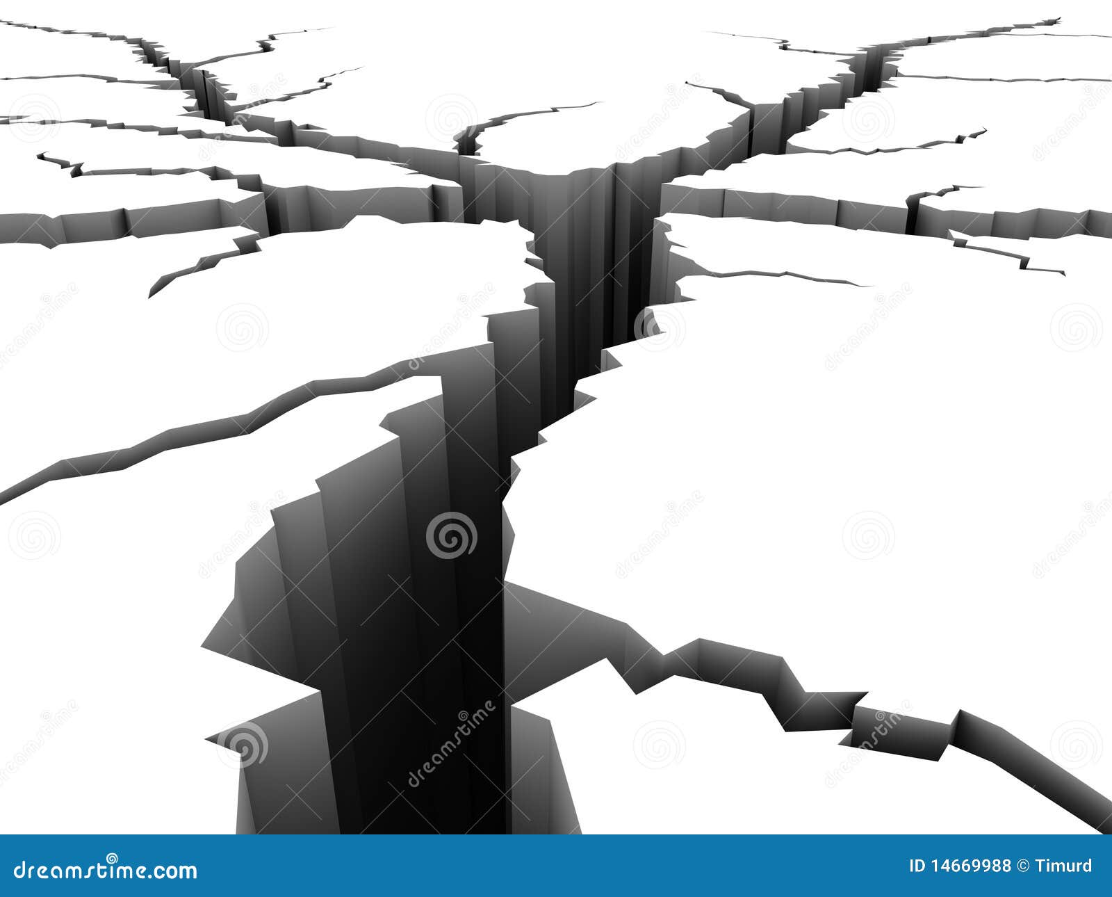 Au sol de fissure illustration stock. Illustration du abîme - 14669988