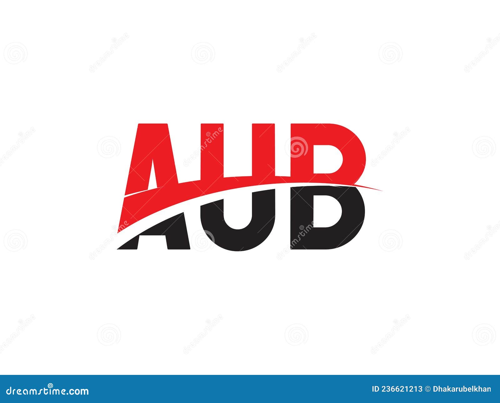 AUB Letter Initial Logo Design Vector Illustration Stock Vector ...