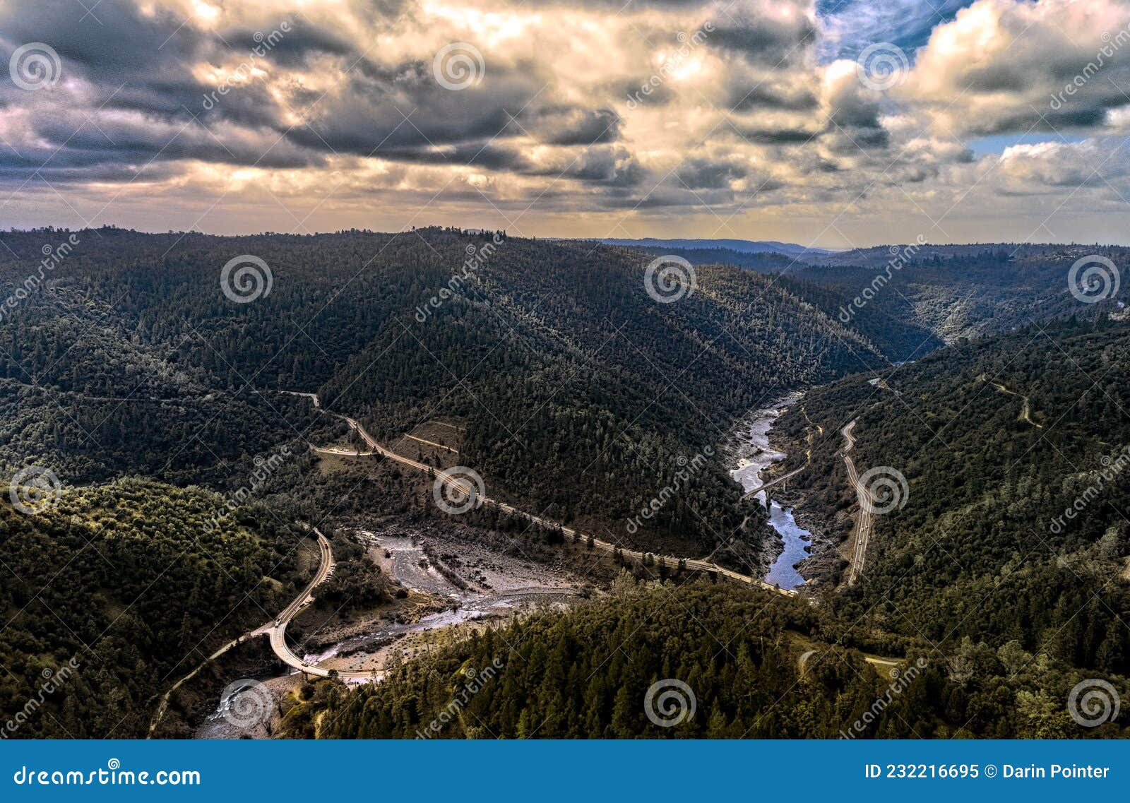 American River Confluence stock image. Image of valley - 232216695