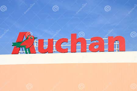 Auchan editorial stock photo. Image of design, consumer - 16735413
