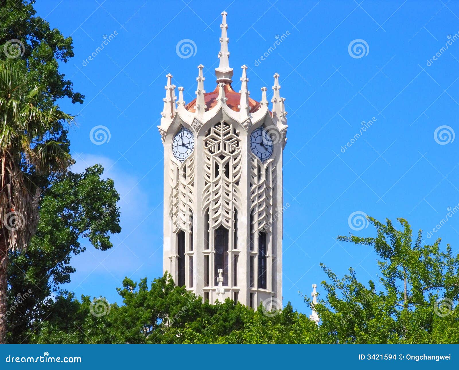Auckland Clock Tower 2 stock photo. Image of auckland - 3421594