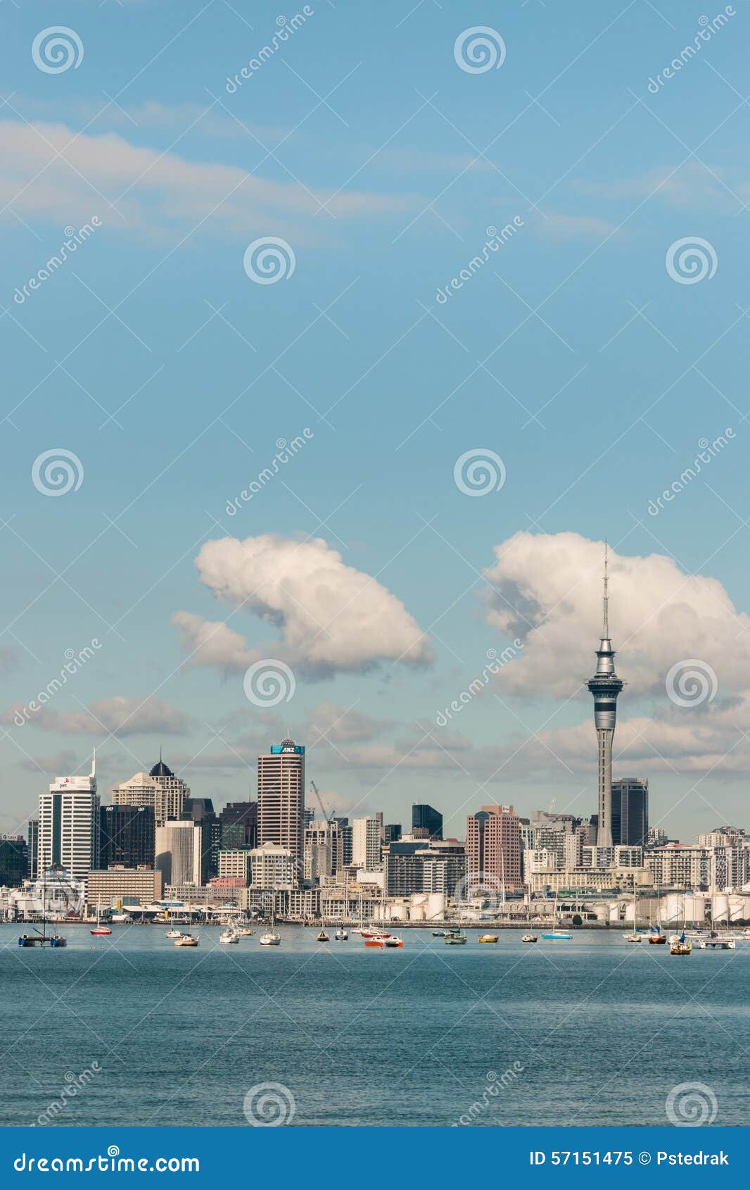 Auckland Downtown on Sunny Day Editorial Image - Image of hauraki ...