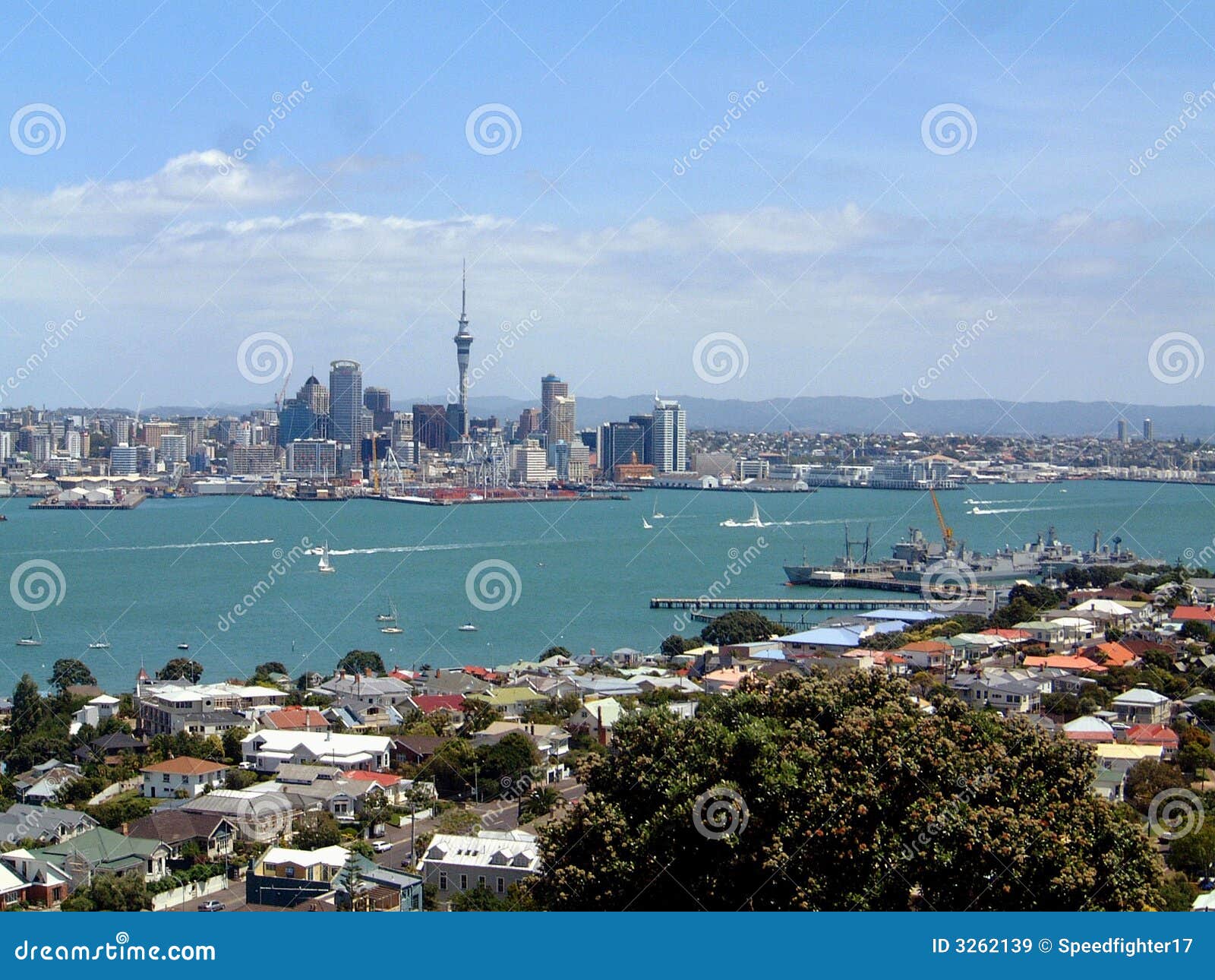 Auckland Harbour Scenic stock image. Image of reort, destination - 3262139