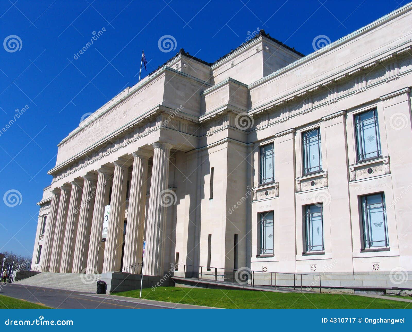 Auckland Museum stock image. Image of land, history, architecture - 4310717