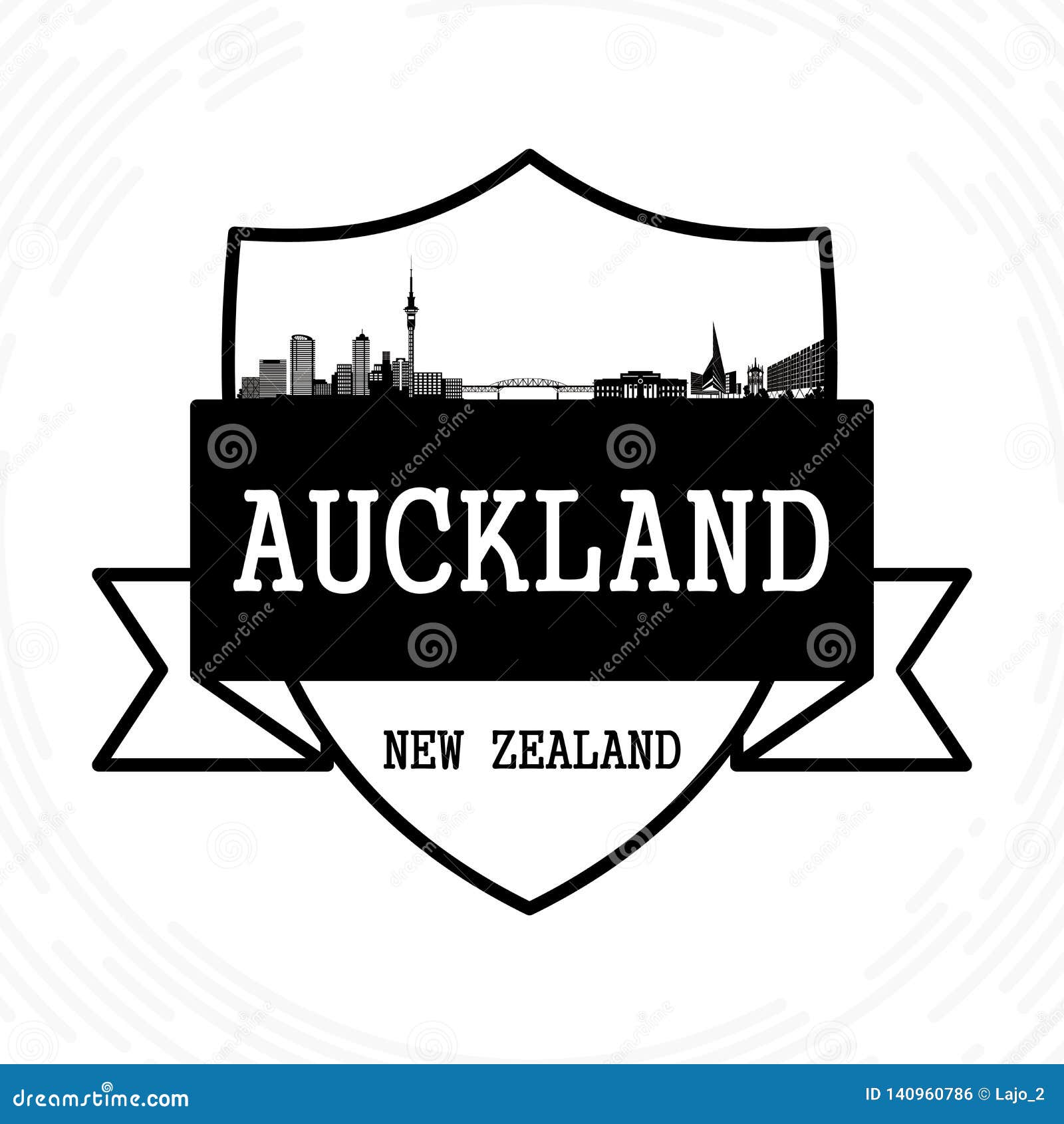 Auckland skyline stock vector. Illustration of structure - 140960786