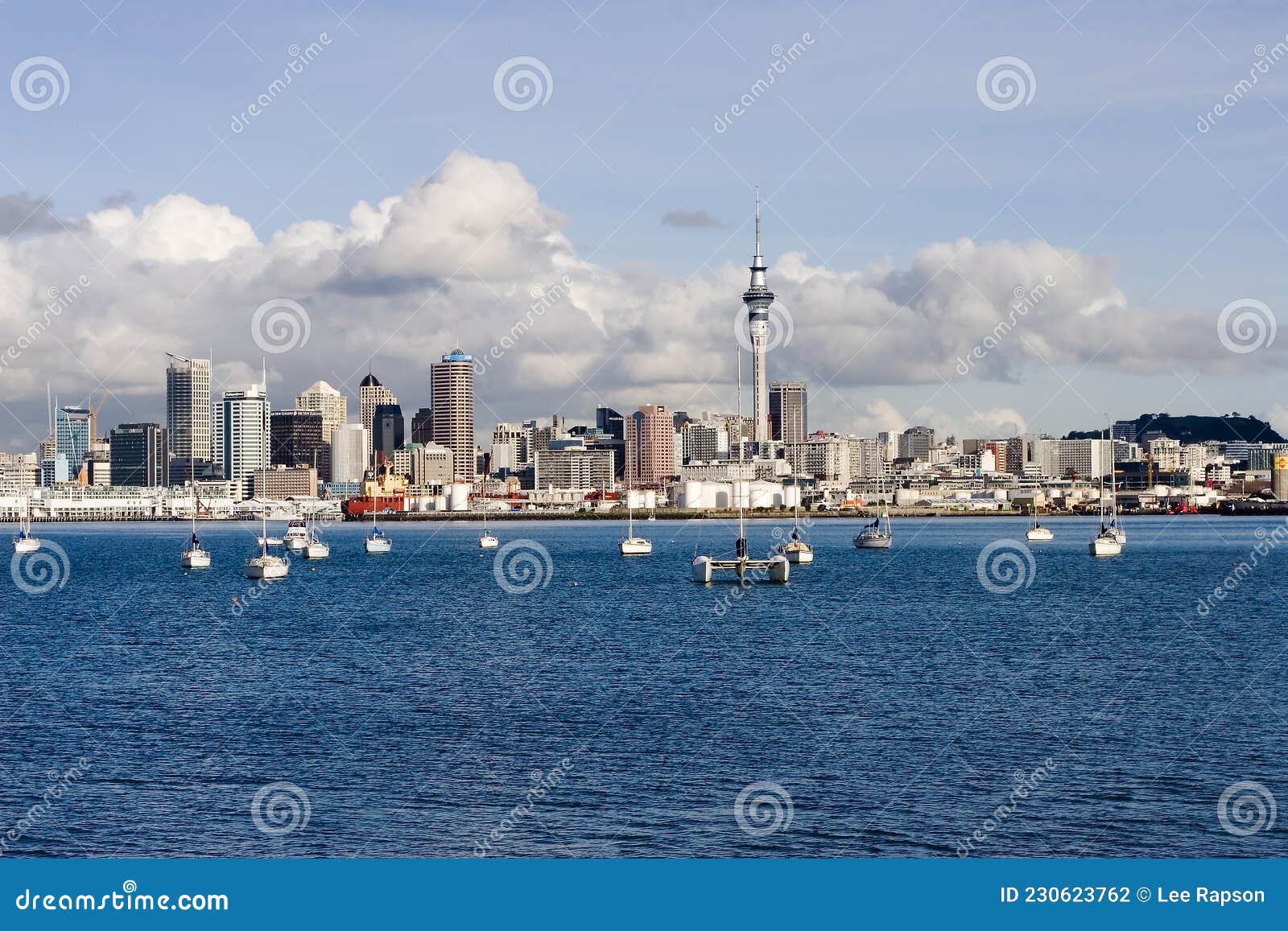 Auckland Skyline From The Sky Tower, New Zealand Editorial Image ...