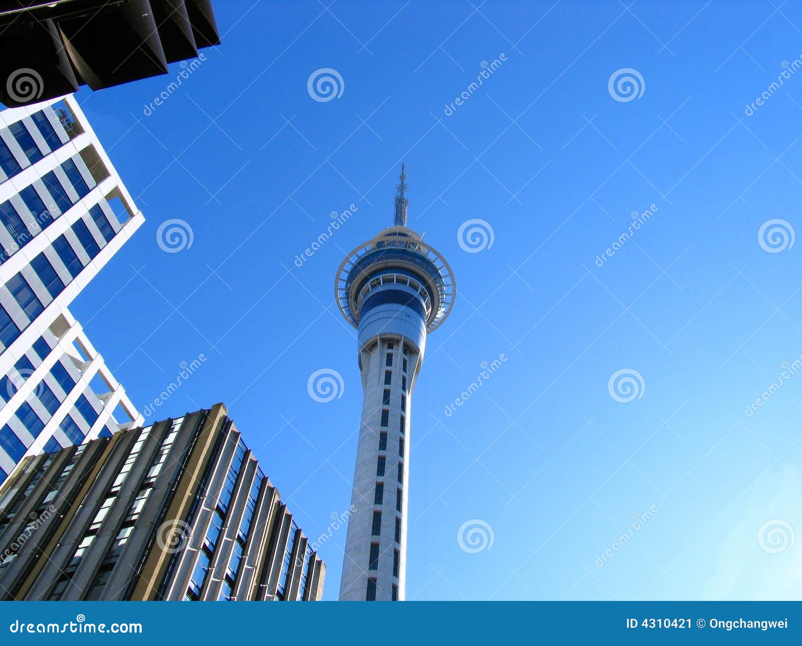 Auckland Tower stock image. Image of auckland, high, business - 4310421