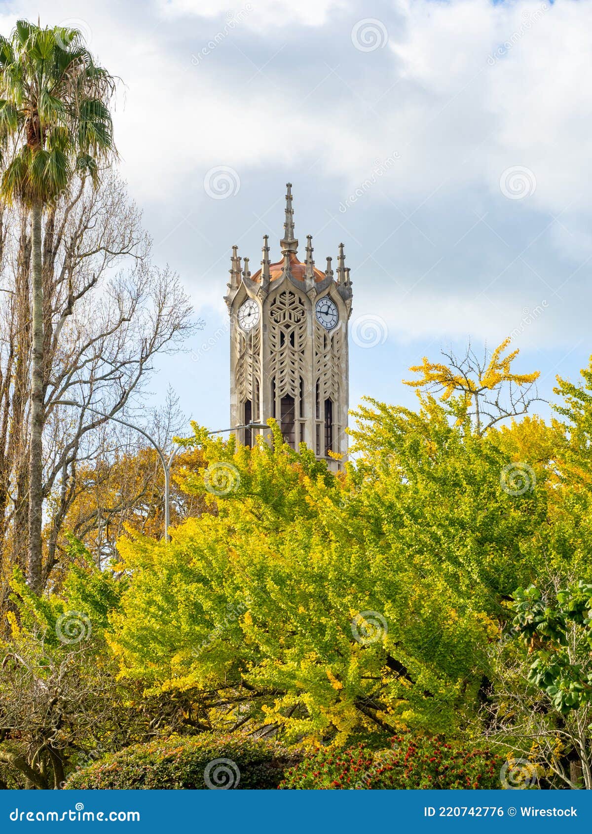 Auckland University Clock Tower Old Arts Building Editorial Photo ...