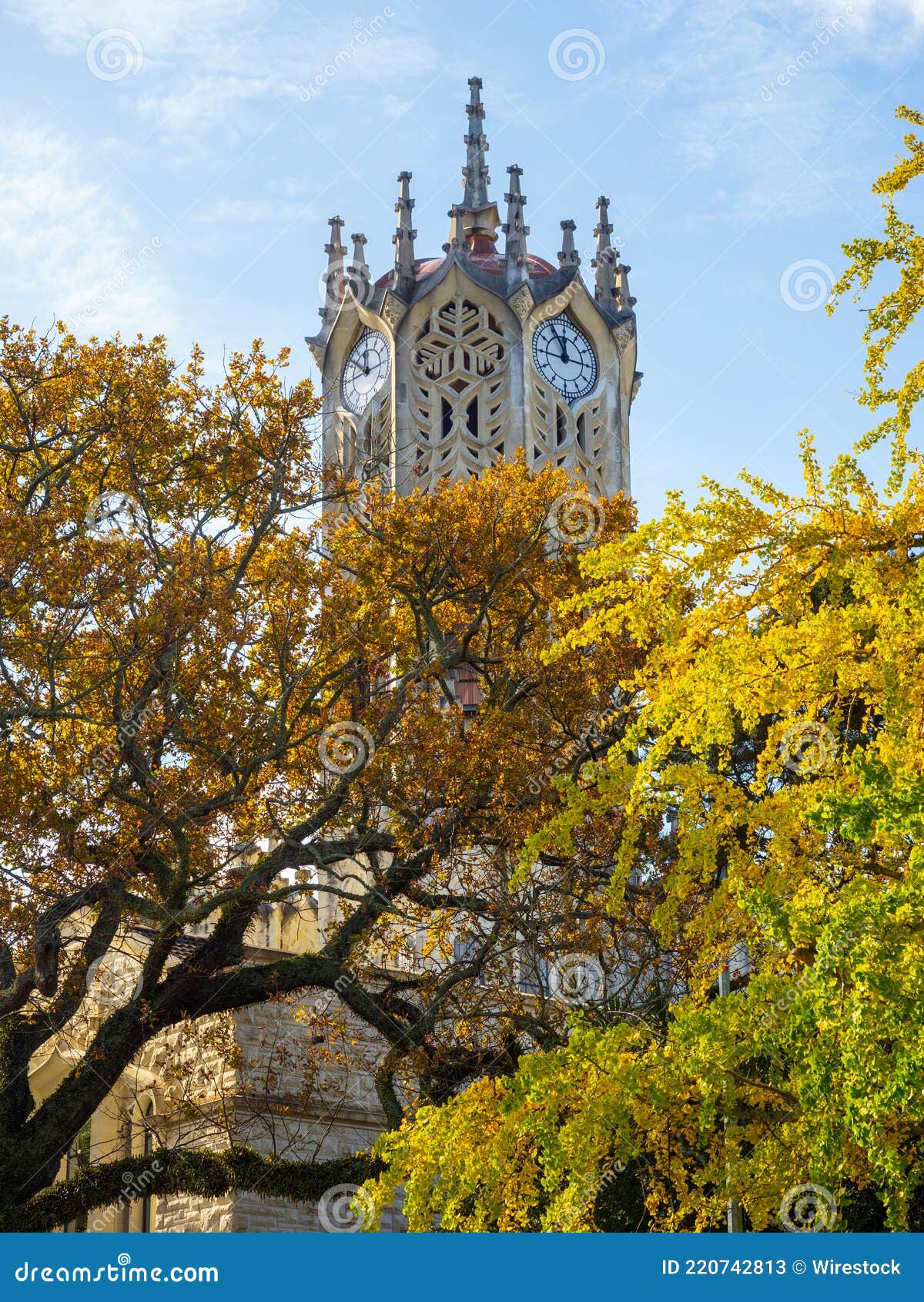 Auckland University Clock Tower Old Arts Building Editorial Stock Photo ...