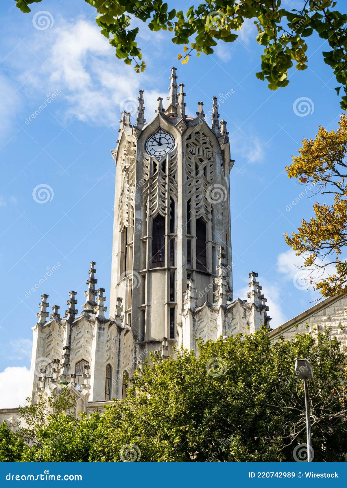 Auckland University Clock Tower Old Arts Building Editorial Stock Image ...